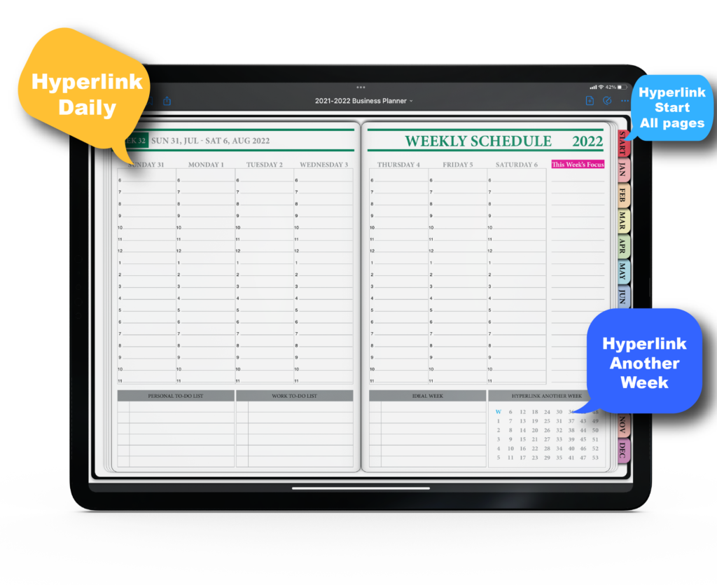 2021-2023 iPad planner, Digital Planner, Goodnotes Planner, Notability ...